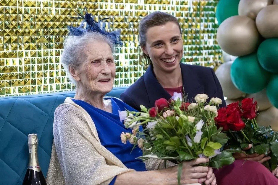 Gdańsk ma kolejną stulatkę. Została nią Irena Rudzka, która właśnie ...