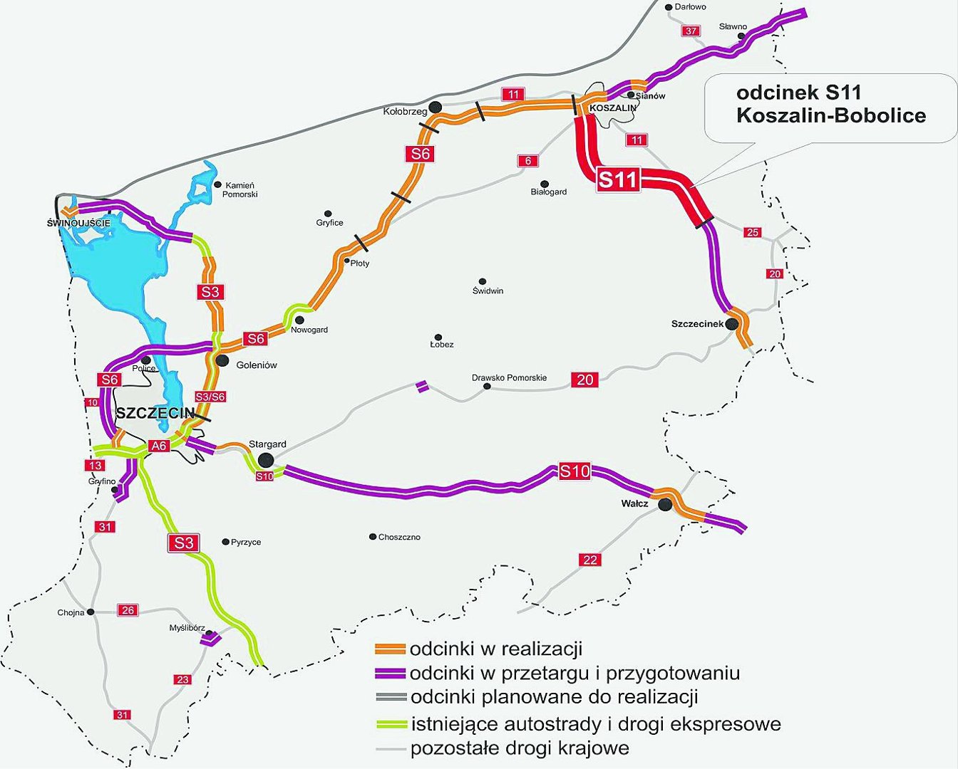 Drogi ekspresowe S6 i S11 na Pomorzu Środkowym - realizacja trwa | Głos ...