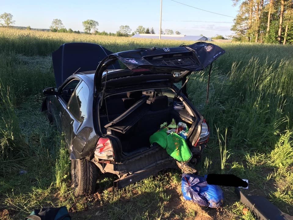 Wypadek na DK 65. Zderzyły się trzy samochody osobowe na trasie ...