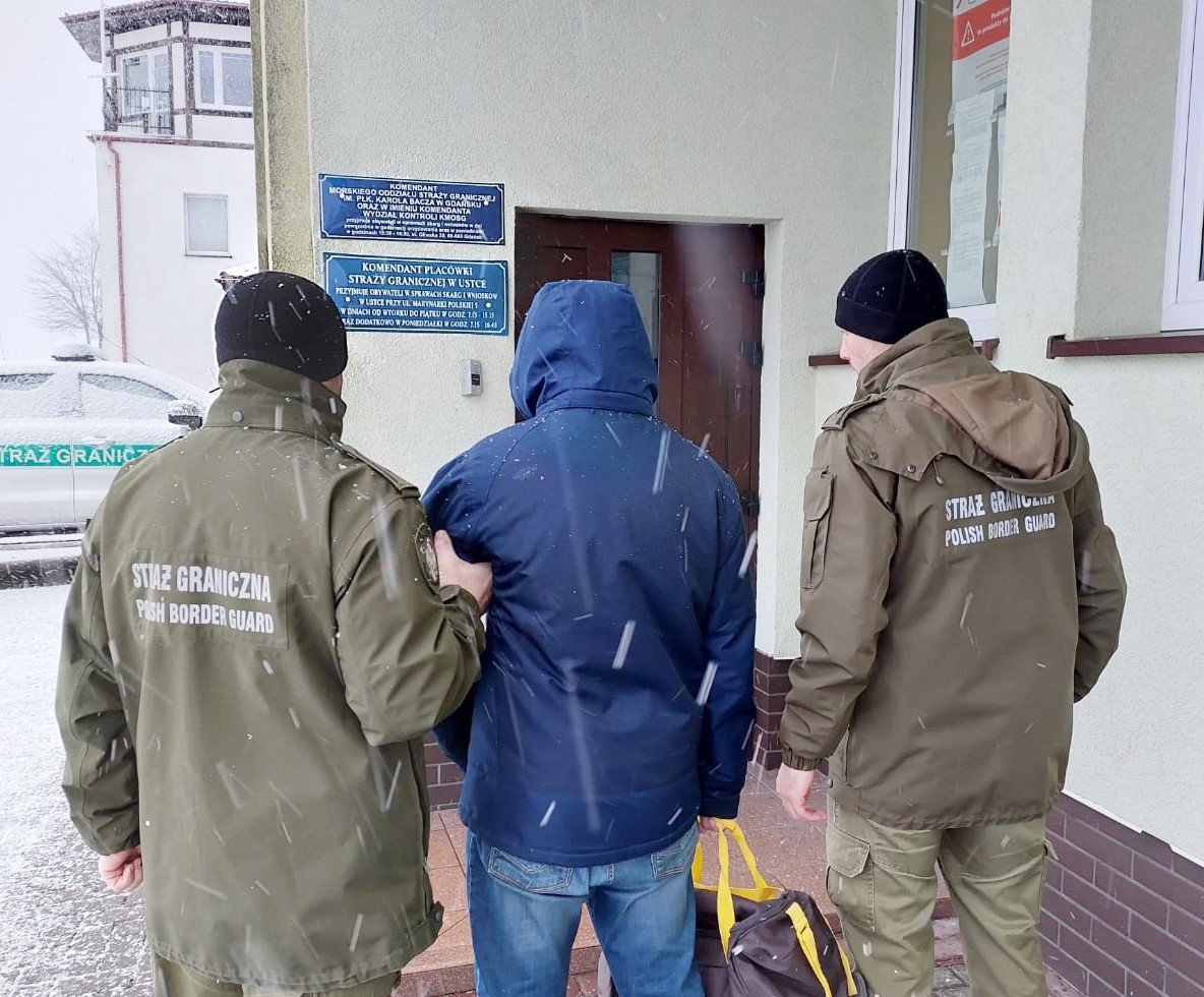 Gruzin podstępem przekroczył granicę wbrew zakazowi. Zatrzymała go ...