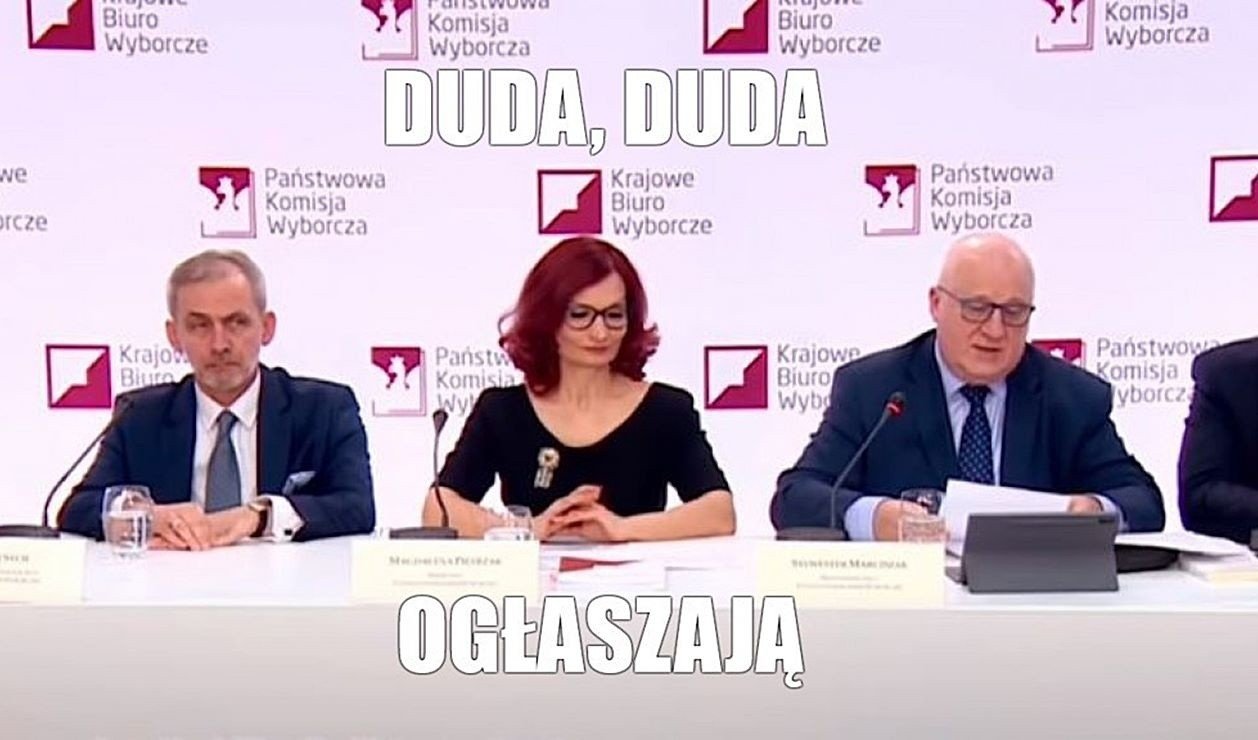 Andrzej Duda prezydentem na II kadencję. PKW: Duda, Duda ogłaszają MEMY ...