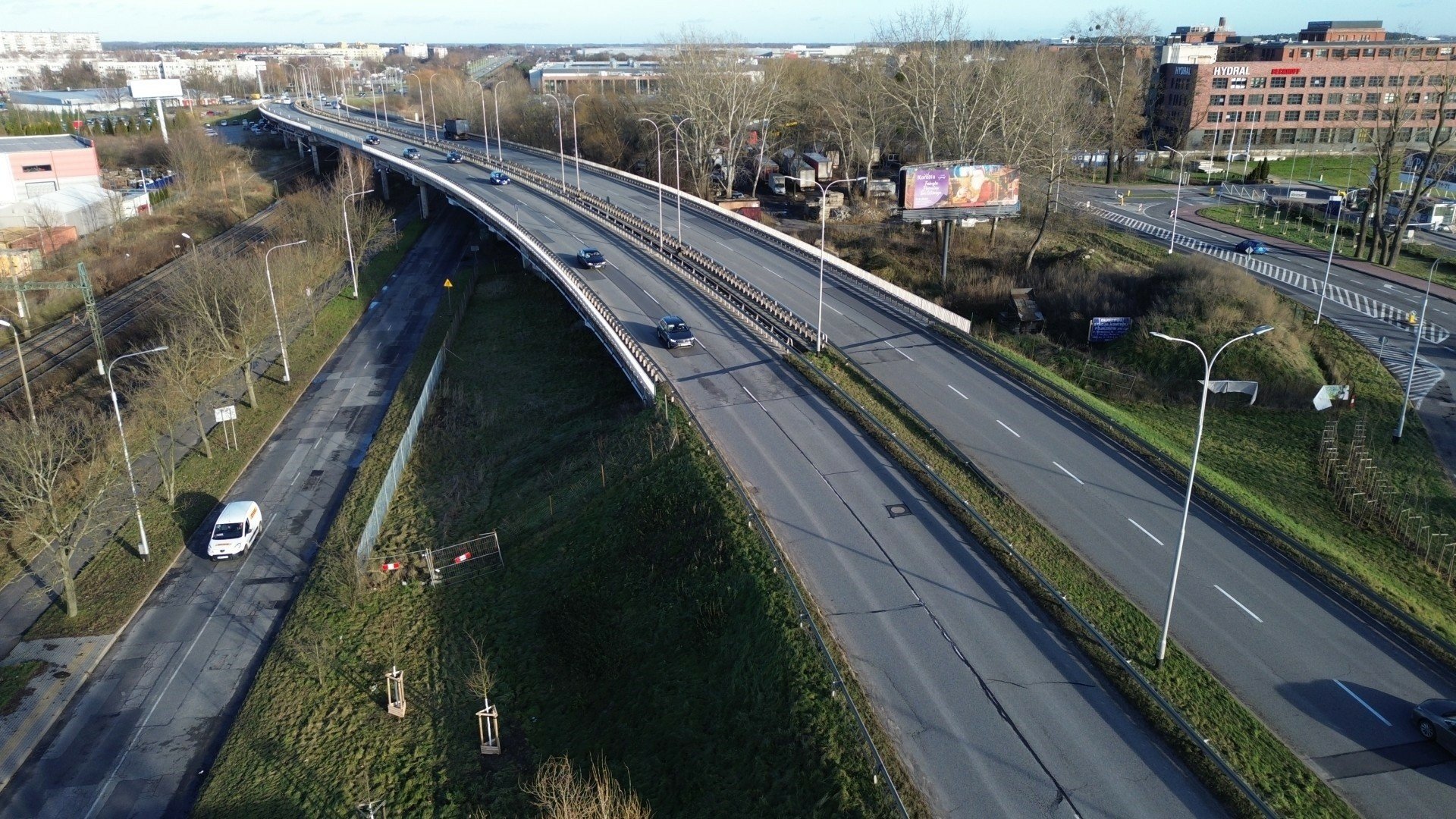 Zwężenie na alei Sobieskiego we Wrocławiu. Estakada przejdzie remont ...