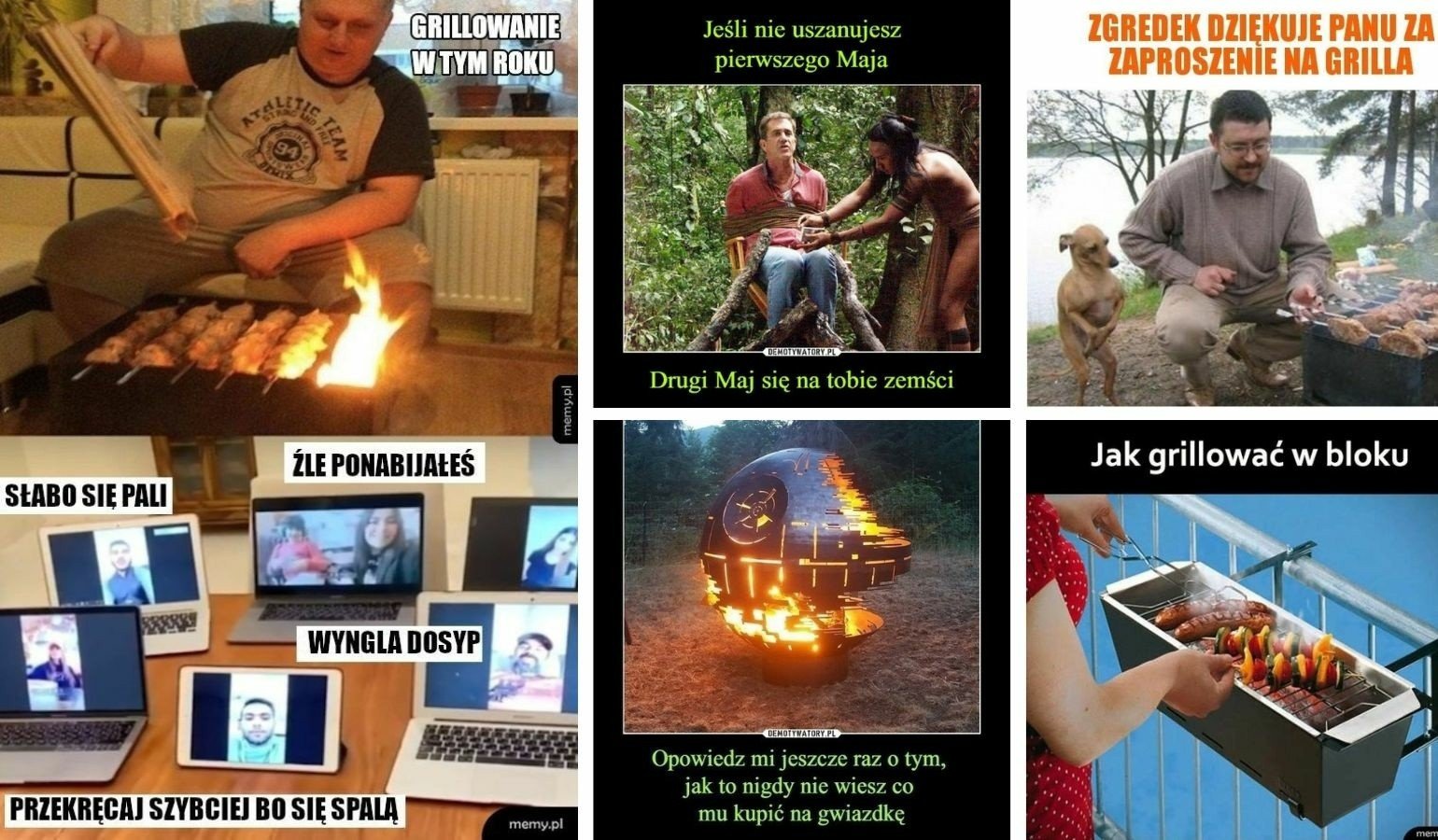 Oto najlepsze memy o grillowaniu. Dziś Międzynarodowy Dzień Grilla ...