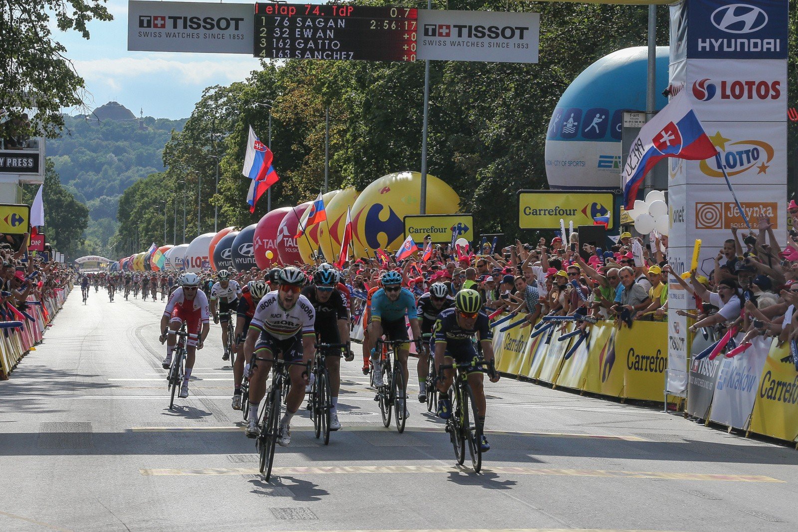 Tour de Pologne 2017 Kraków. Kolarze ukończyli I etap! [ZDJĘCIA Z METY ...