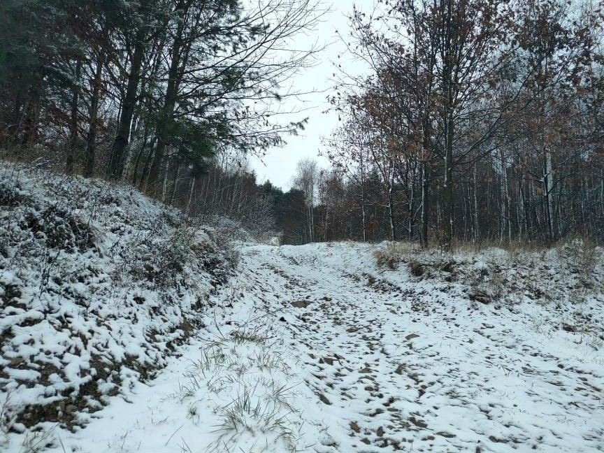 Pierwszy większy śnieg tej zimy w powiecie kazimierskim. Piękne widoki ...
