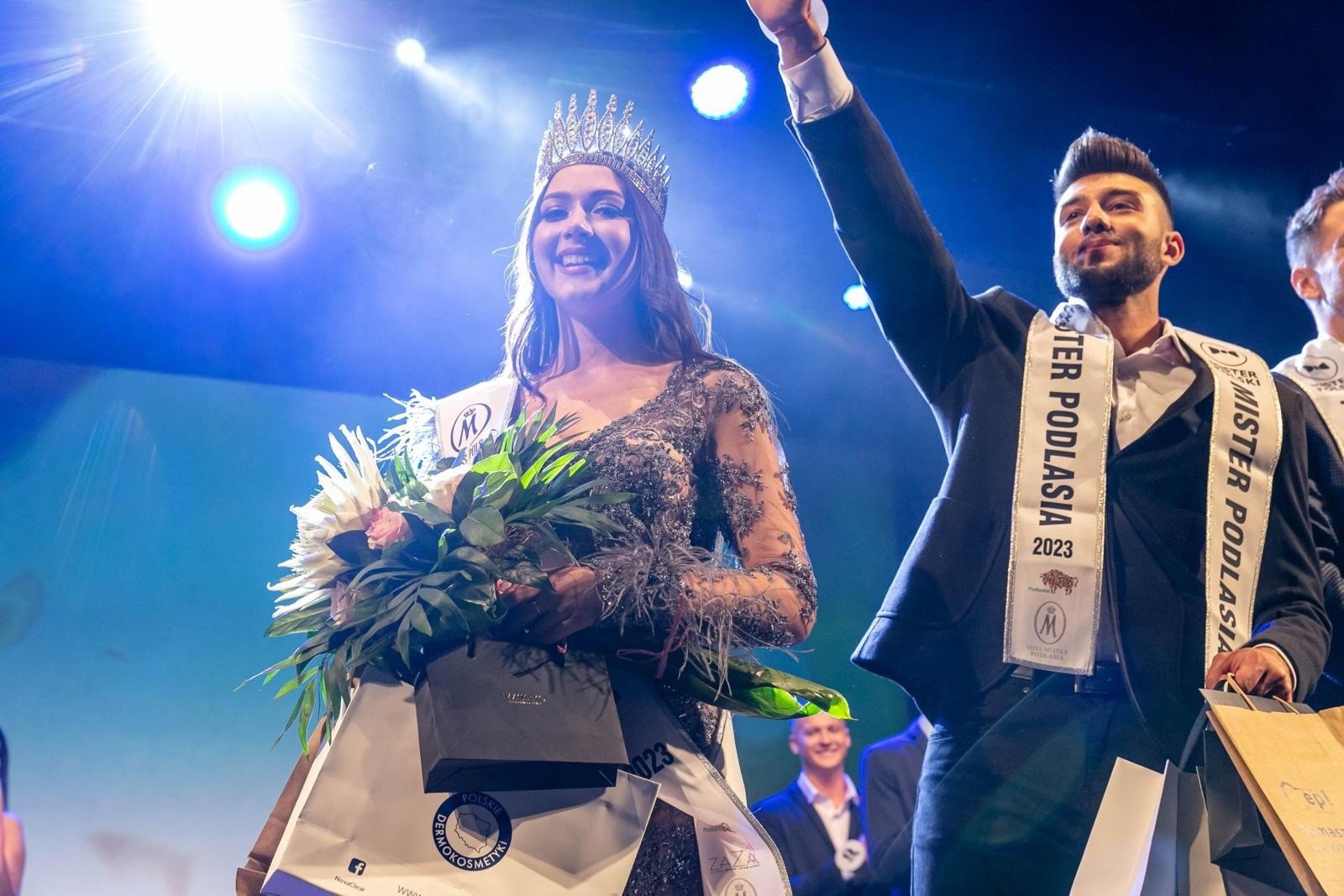 Miss Podlasia i Mister Podlasia 2023. Julia Roszko i Bartosz Tuchliński ...