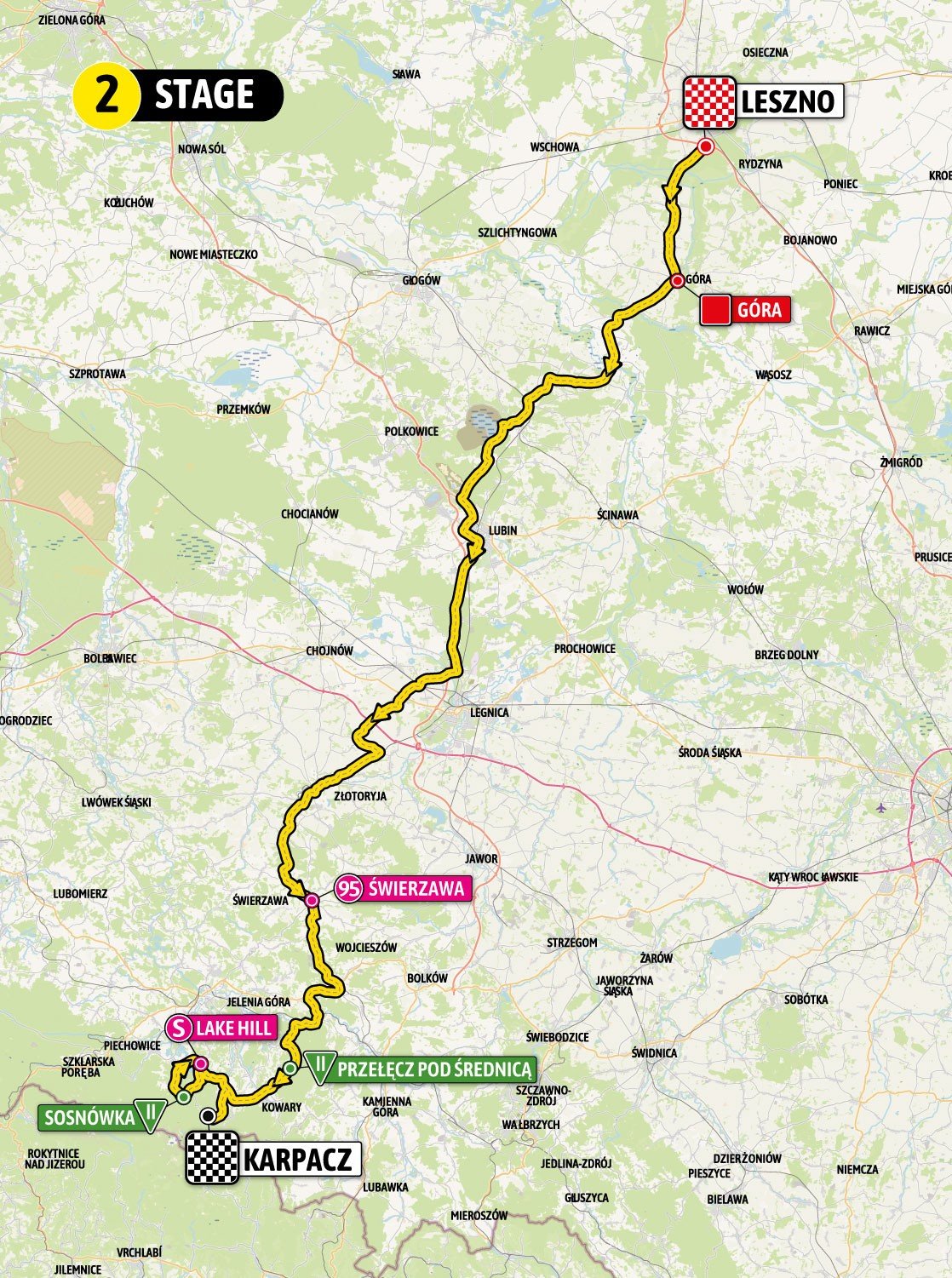 Tour de Pologne 2023: mapa, trasa, program minutowy oraz plan przejazdu ...