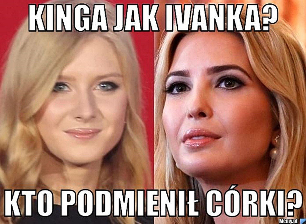 Kinga Duda niczym Ivanka Trump. Podobieństwo jest uderzające MEMY Kinga ...