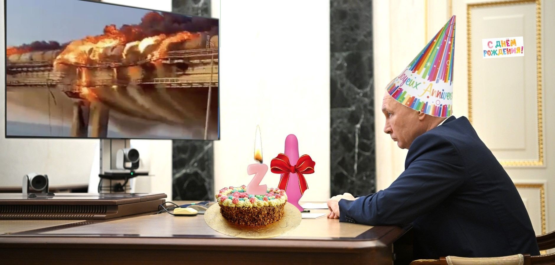 Most Krymski wysadzony - Ukraina się śmieje. Oto najlepsze memy ...