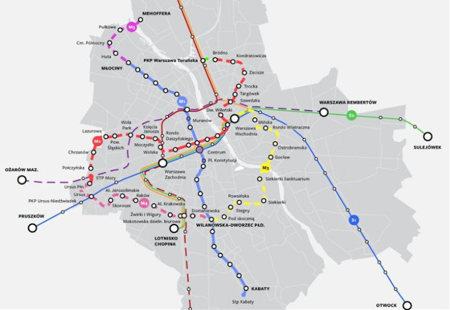 Metro w Warszawie. Co z kolejnymi liniami metra? Najwcześniej budowa ...