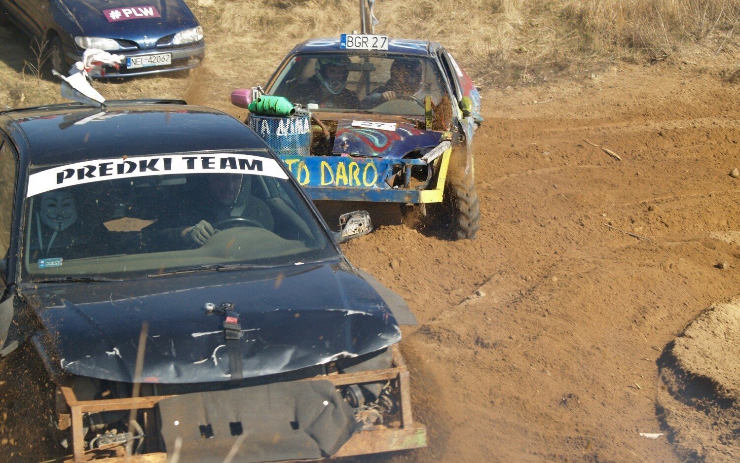 Lipniki. Wyścigi wraków, 13.03.2022. Wrak Race, 1. runda Polskiej Ligi ...