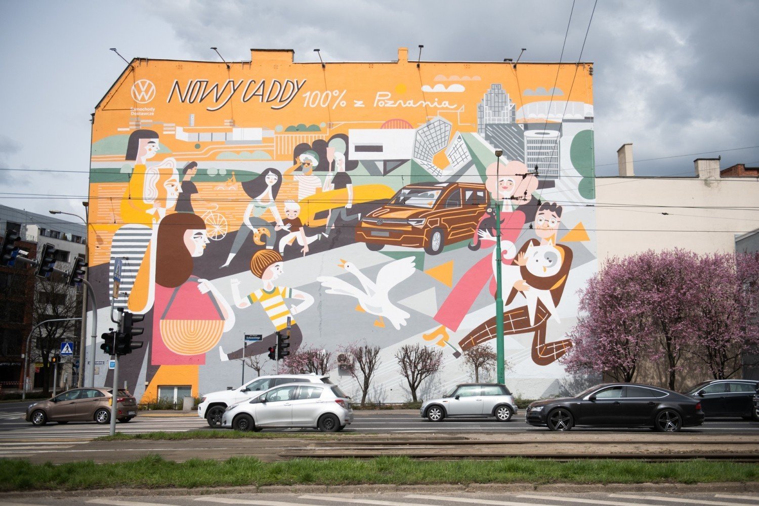 Nowy mural w Poznaniu. Tym razem na skrzyżowaniu ul. Garbary i ul ...