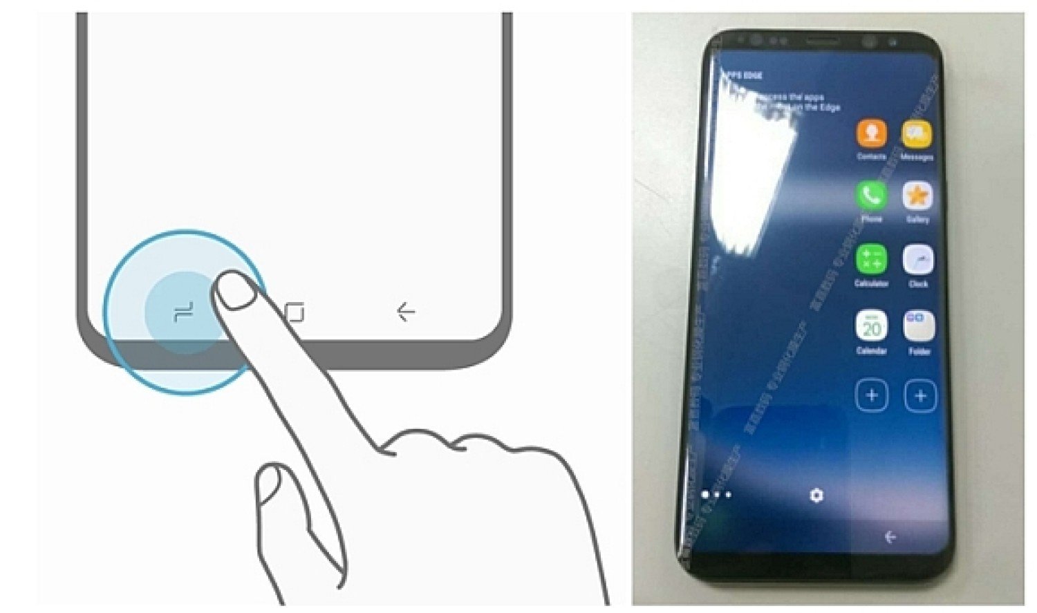 Zdjęcia działającego Samsung Galaxy S8 i grafika stacji dokującej ...