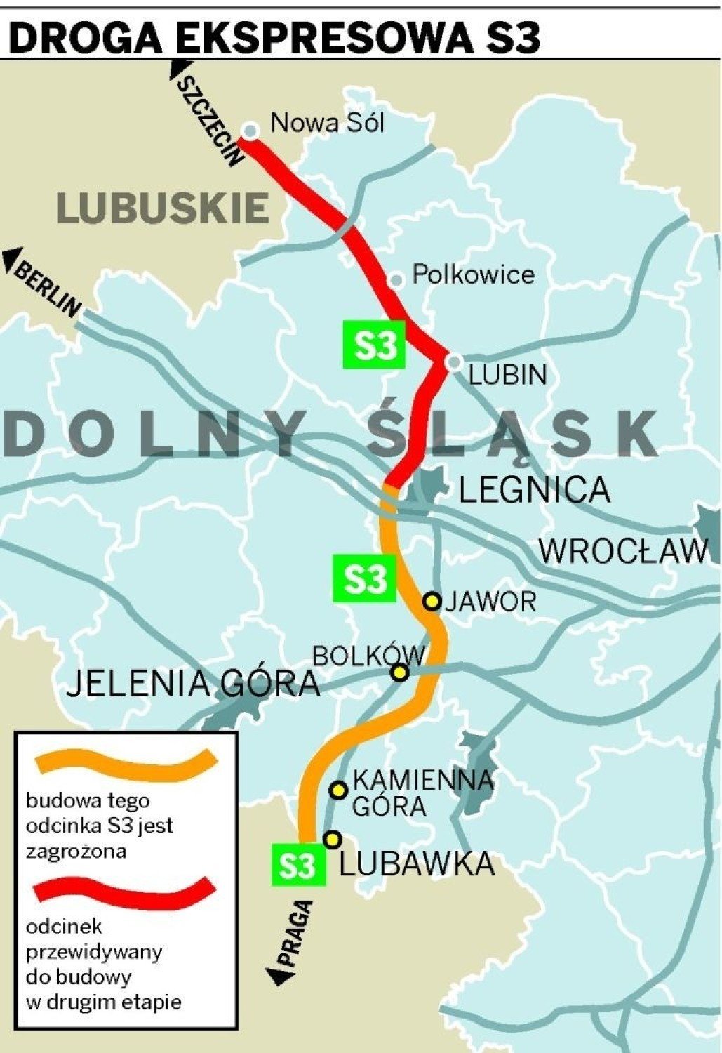 Droga S3. Walczą o budowę lepszej drogi łączącej Jelenią Górę z ...