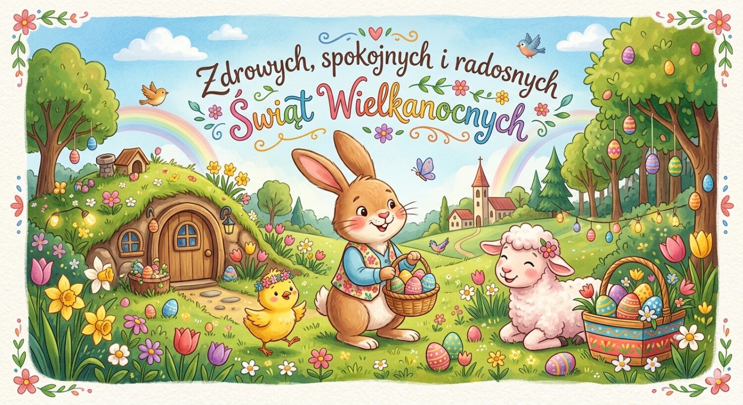 Piękne życzenia na Wielkanoc 2026. Klasyczne kartki Wielkanocne do ...