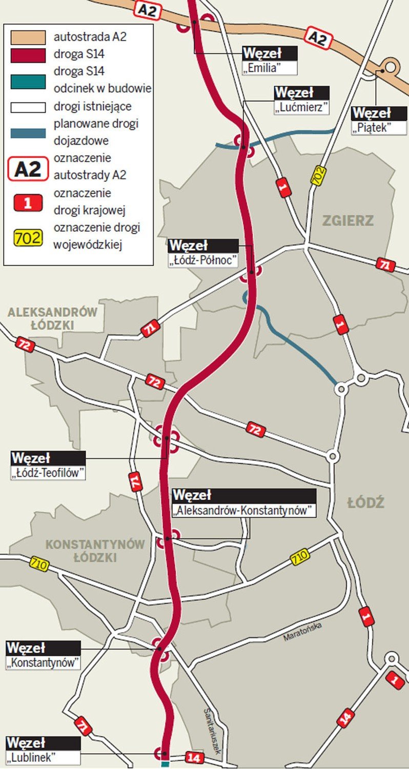 Wiadomo jak pobiegnie droga ekspresowa S14 | Łódź Nasze Miasto