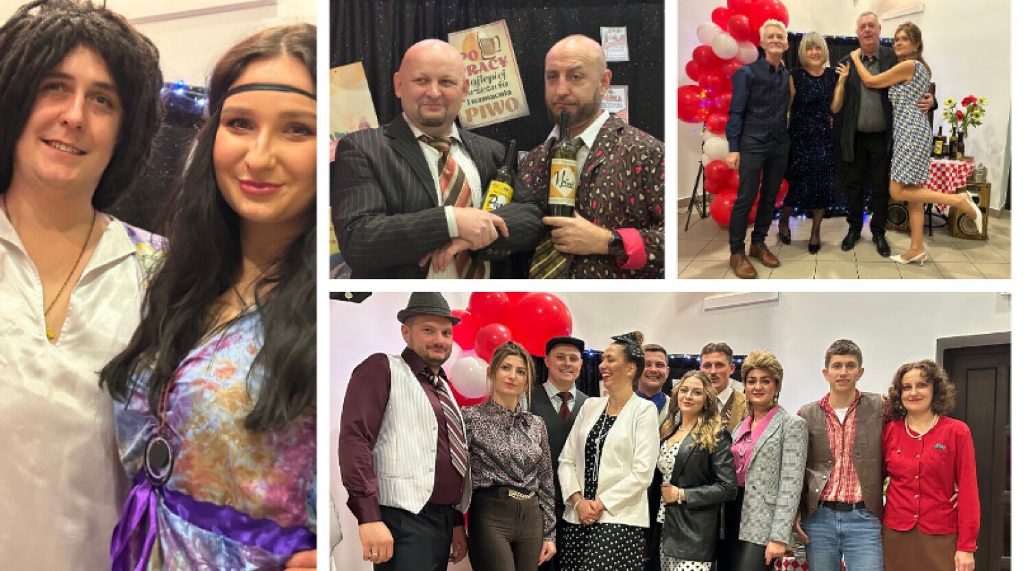 Klimatyczny Bal Andrzejkowy w stylu PRL w Dąbrowie. Goście bawią się ...