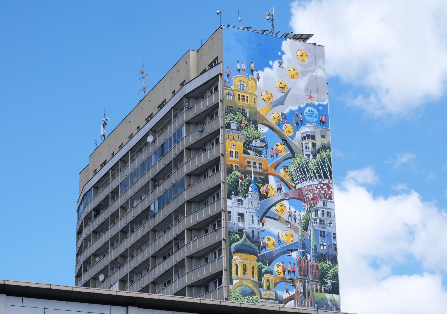 Nowy mural Tytusa Brzozowskiego. Gigantyczne malowidło na Pradze ...